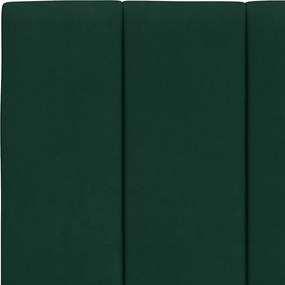 Postel s matrací Hanko tmavě zelená 180 x 200 cm samet 3208613