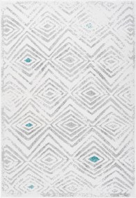 XXXLutz BĚHOUN, 80/150 cm, šedá, bílá Kayoom - Online Only koberce & rohožky - 005937177001