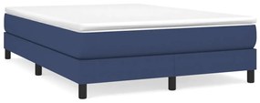 Box spring postel s matrací modrá 160x200 cm textil,  3144091