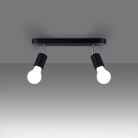 Sollux Lighting Stropní svítidlo FORNES 2 černé