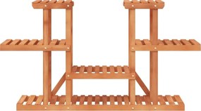vidaXL Stojan na květiny 110 x 25 x 73 cm masivní jedlové dřevo [362854] Barva: Hnědá