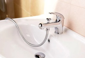 Aqualine, KASIOPEA stojánková umyvadlová baterie s přepínačem bez výpusti, chrom, 1107-04