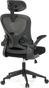 Ergonomická kancelářská židle ALEXANDRE - černá síťovina