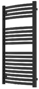 Invena, koupelnový žebříkový radiátor 540x1000 mm 446W, černá matná, UG-03-100-A