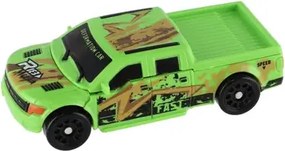 TEDDIES Transformer auto-robot zelený / 14 cm / plast / od 5 let