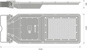 Solární pouliční LED svítidlo s pohybovým čidlem LEDVANCE STREETLIGHT ECO SOLAR 20W 3000K 2880lm IP65 dálkový ovladač