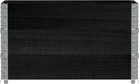 Zahradní truhlík černý 100 x 50 cm masivní borové dřevo 3295428