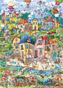 Heye puzzle happy town dobré ráno! 1000 dílků
