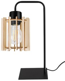 Stolní lampa TIMBER 7, 1x dřevěné stínítko