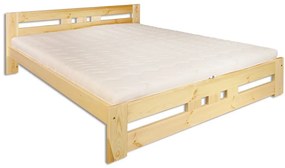 Drewmax LK117 - Dřevěná postel masiv dvojlůžko 160 cm