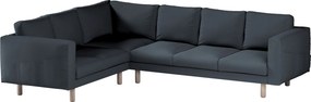Potah na pohovku IKEA Norsborg rohová 5-místná barva modrá látka pletený vzor