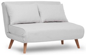 Hanah Home Rozkládací dvoumístná pohovka FOLDE krémová 120 cm
