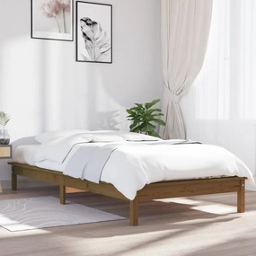 vidaXL Rám postele masivní borovice 100 x 200 cm [820532] Barva: Bílá