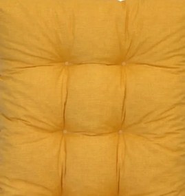 Ratanová sedací souprava tmavá s polstry - žlutý melír