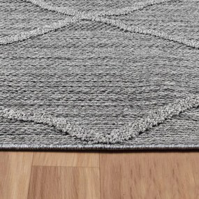 Ayyildiz, Kusový koberec Patara 4952 Grey – na ven i na doma, 140x200, šedá, chodba / předsíň