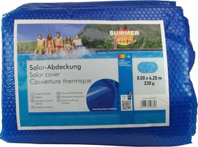 Summer Fun Letní solární plachta na bazén oválná 800 x 420 cm PE modrá [428935]