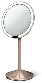 Simplehuman Kosmetická zrcadla - Kosmetické cestovní zrcátko s LED osvětlením, rose gold ST3010