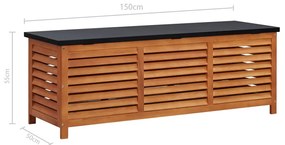 vidaXL Zahradní úložný box 150 x 50 x 55 cm masivní eukalyptus