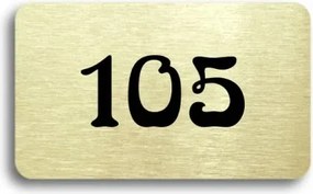 ACCEPT Číslo na dveře - typ 14 (50x30mm) - bílá tabulka - barevný tisk