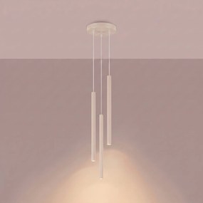 Sollux Lighting Závěsné svítidlo ARCHE 3P béžové