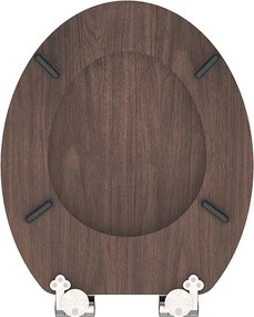 Eisl Sanitär WC prkénko MDF Soft Close Dark Wood 80193