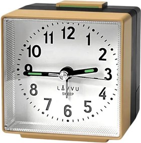 LAVVU Béžový budík SWEEP s plynulým chodem - 3 ROKY ZÁRUKA! LAS3060