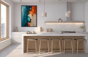 Barevný střet - obraz - Moderní abstrakce plná kontrastů 39 - A4 – 210 × 297 mm - 149 Kč