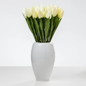 Umělý tulipán ALAN v krémové barvě, délka 50 cm. Cena za 1 kus.