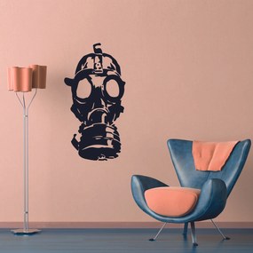 Samolepka na zeď - Plynová maska (32x60 cm) - PopyDesign