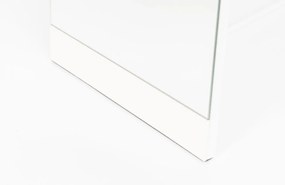 White Label Bílé kovové stojací zrcadlo WLL Stand 147,5 cm