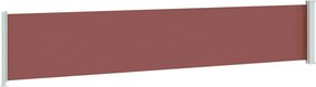 Zatahovací boční markýza 117 x 614 cm hnědá 317951