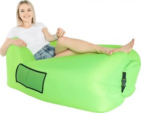 Tempo Kondela Nafukovací sedací vak/lazy bag LEBAG, zelená