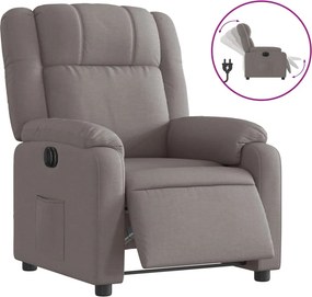 Elektrické polohovací křeslo taupe textil 3205186