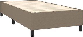 Box spring postel s matrací taupe 80x200 cm textil 3131709