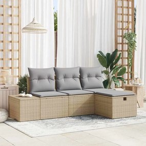 Set pohovek 4 ks polyratan 3360681