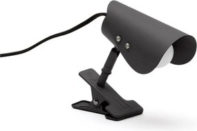 Černá kovová stolní lampa s klipem (výška 16 cm) Jula – Kave Home