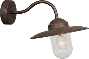 NOR 22671009 Venkovní nástěnné svítidlo Luxembourg 1x60W E27 rez čirá - NORDLUX