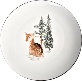 Porcelánový mělký talíř Winter Fawn, 27 x 2,6 cm