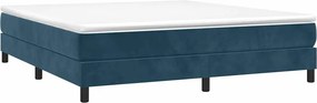 Rám postele s boxspringem tmavě modrý 180x200 cm samet 3120788