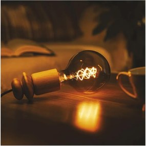 LED žárovka DECO SMOKED G125 teplá bílá