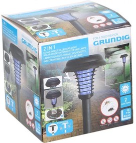 Grundig 12217 - LED Solární lampa a lapač hmyzu LED/1xAA 600 mAh