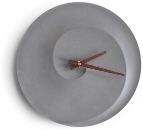 Spirála - betonové hodiny – šedá