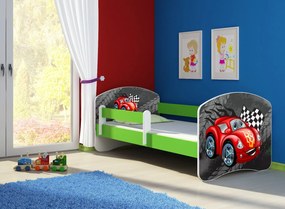 Dětská postel - Car 2 160x80 cm zelená