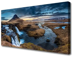 Obraz na plátně Vodopád Řeka Krajina 120x60 cm