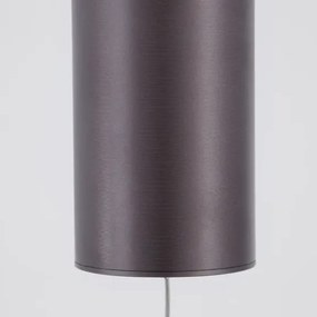 LED lustr Esteva 65 hnědá