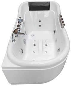 BPS-koupelny Hydromasážní vana HYD-LE796L 140x80 LEVÁ bez ohřevu vody