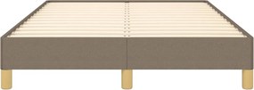 Rám postele bez matrací taupe 120x190 cm textil 3269616