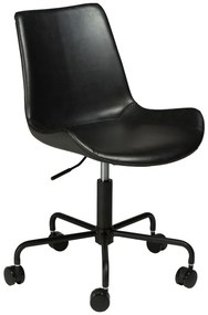 OnaDnes -20% ​​​​​Dan-Form Černá koženková konferenční židle DAN-FORM Hype