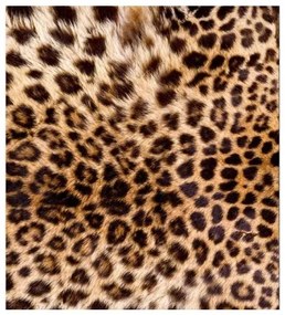 DIMEX | Vliesová fototapeta na zeď Leopardí kůže MS-3-0184 | 225 x 250 cm | černá, hnědá