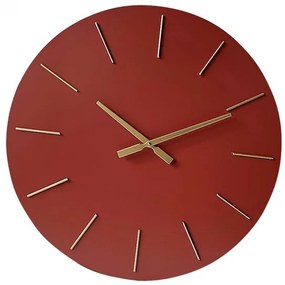 BIZZOTTO Nástěnné hodiny TIMELINE cihlové 0182442